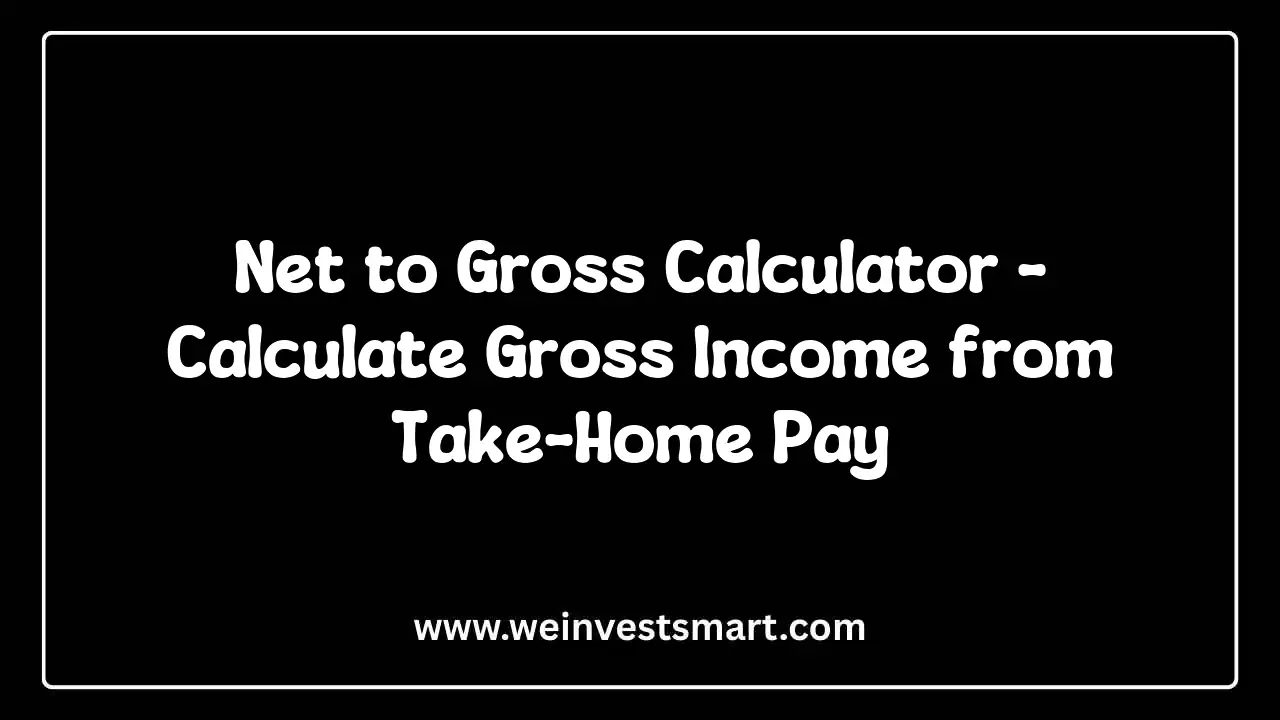 Net to Gross Calculator - Calculate Gross Income from Take-Home Pay ...