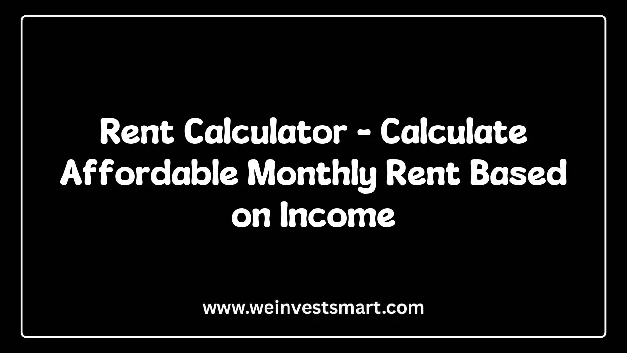 Rent Calculator - Calculate Affordable Rent Based on Income ...